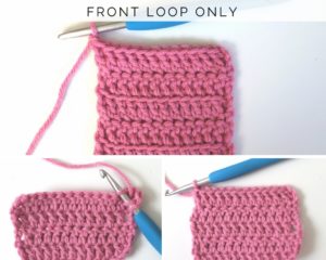 How to Crochet in the Front and Back Loops Only - sigoni macaroni