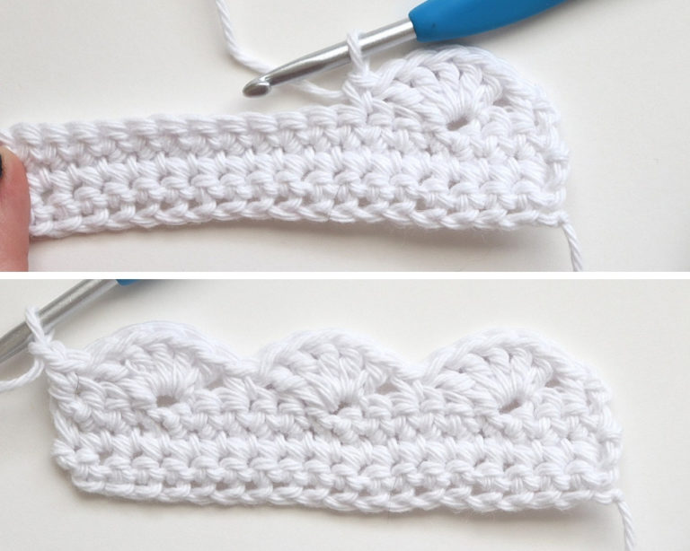 Basic Shell Stitch Washcloth Crochet Pattern for Beginners To Practice ...