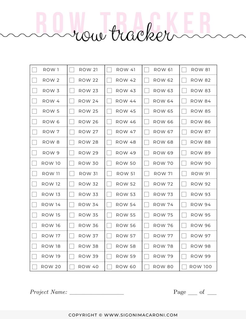 Row-Tracker-for-Crochet-Projects-Sigoni-Macaroni - sigoni macaroni